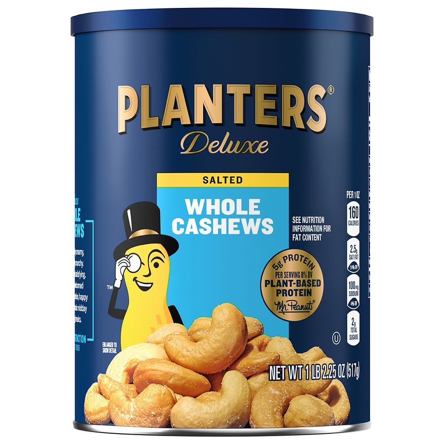 Planters Deluxe Whole Cashews Salted | Walgreens