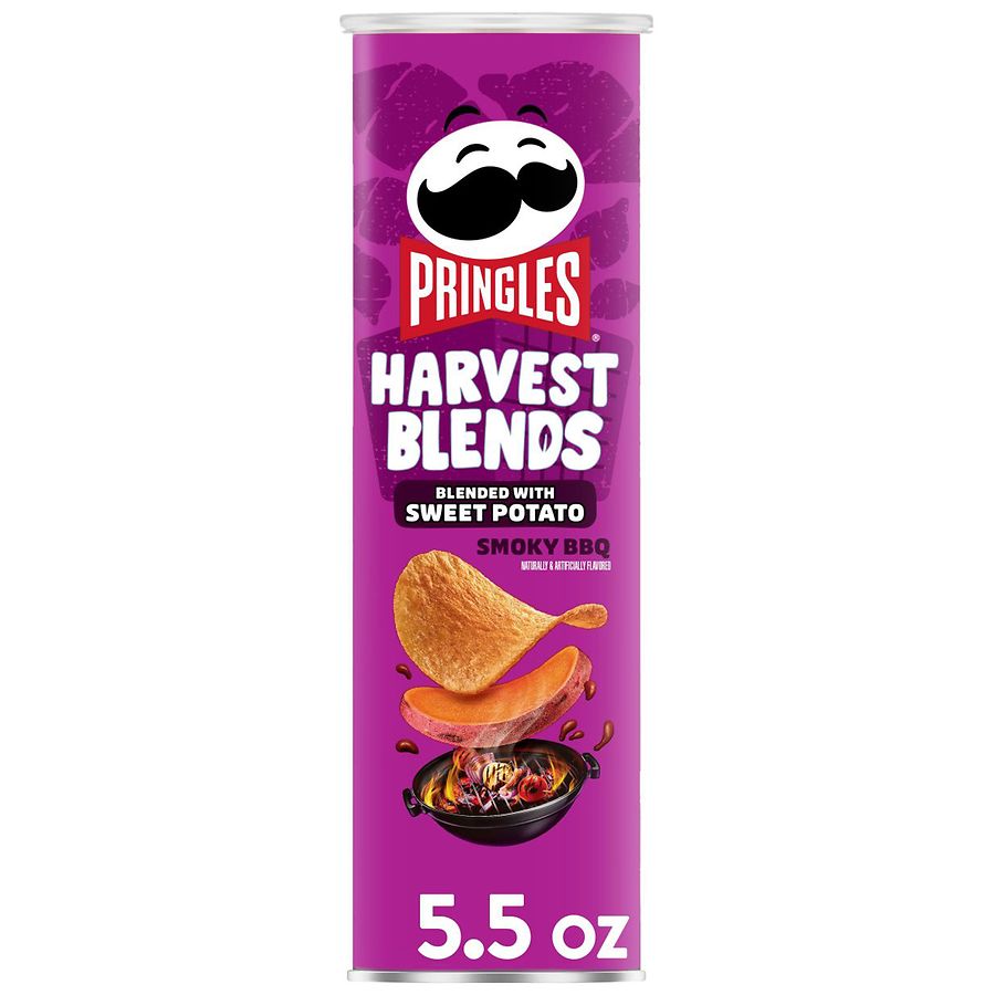Pringles Harvest Blends Potato Crisps Chips Smoky BBQ | Walgreens