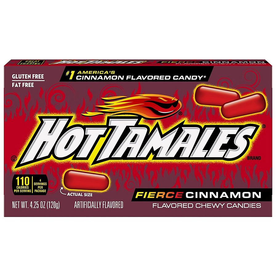 Hot Tamales Chewy Candy Fierce Cinnamon | Walgreens
