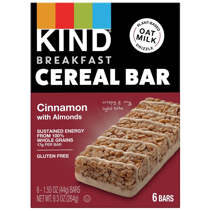 KIND Cereal Bars Cinnamon with Almonds | Walgreens