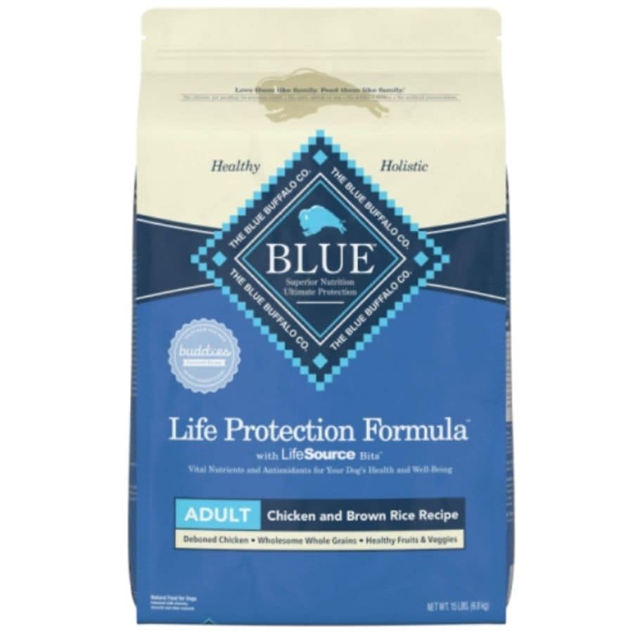 Blue Buffalo Life Protection Formula Adult Dog Food Chicken and Brown ...