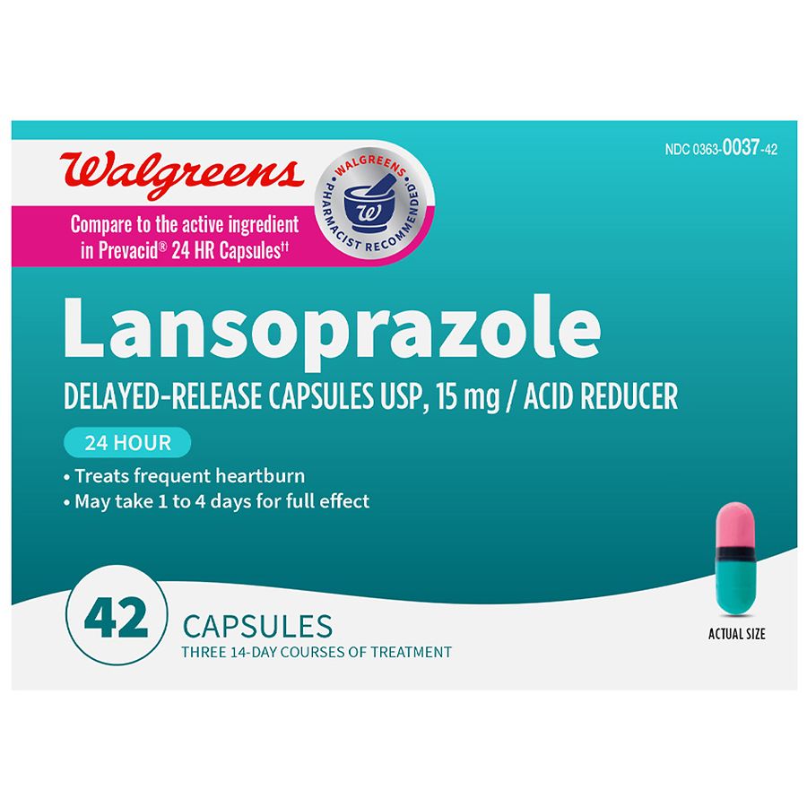 Walgreens Lansoprazole 15mg Caps | Walgreens