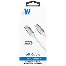 Just Wireless USB-C to USB-C Cable White | Walgreens