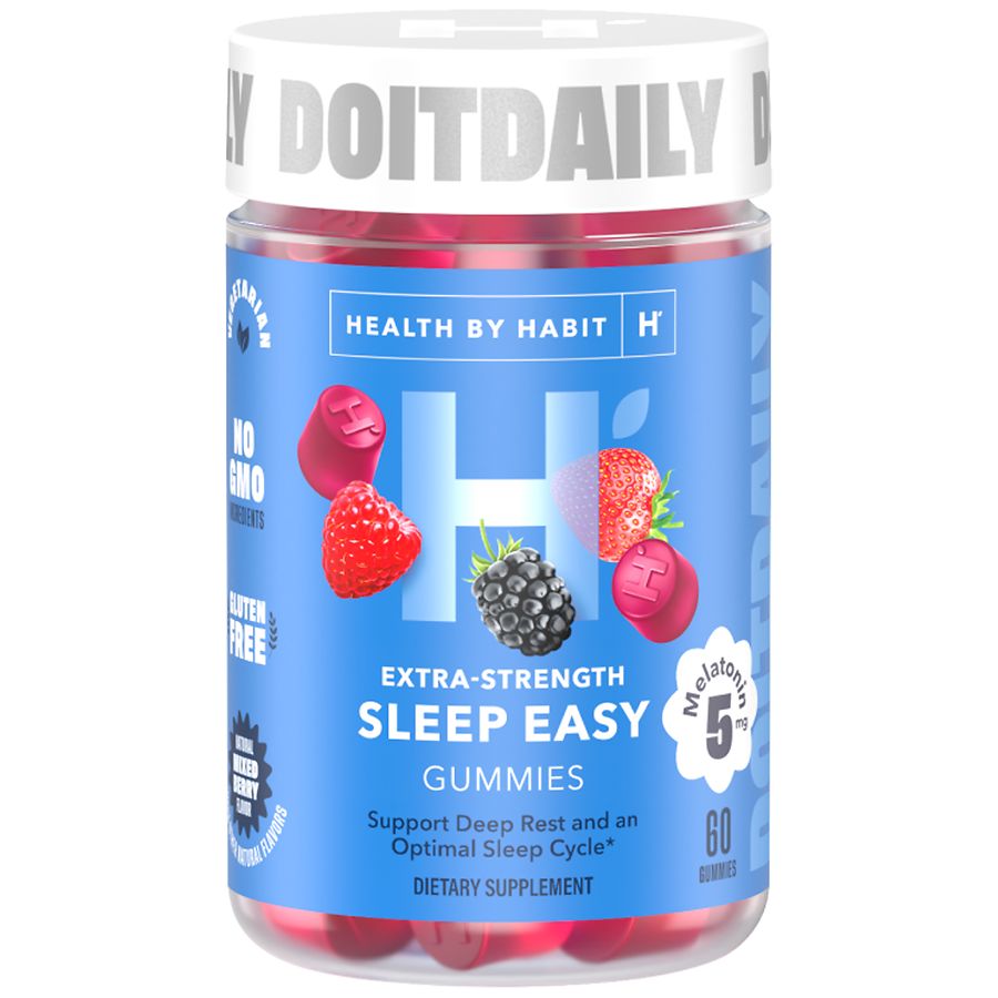 HEALTH BY HABIT Extra-Strength Sleep Easy Gummies Berries | Walgreens