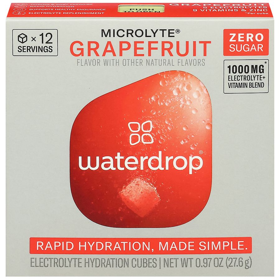 Waterdrop Microlyte Electrolyte Rapid Hydration Cubes | Walgreens