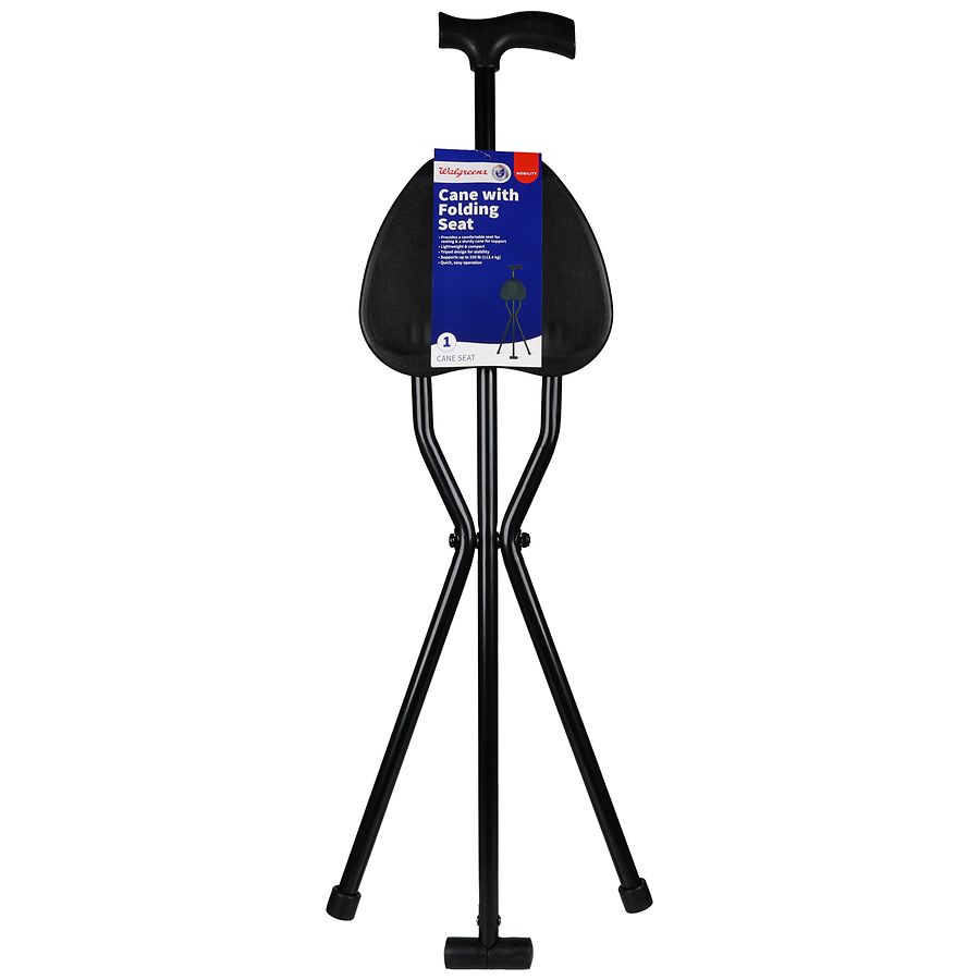 Walgreens Cane with Folding Seat