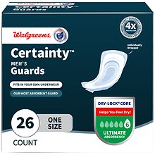 Walgreens Incontinence Guards for Men, Ultimate Absorbency | Walgreens