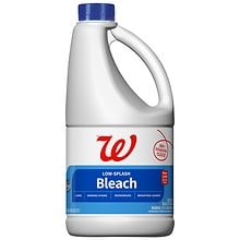 Walgreens Low-Splash Bleach Regular, No Scent, 43oz White Pet | Walgreens