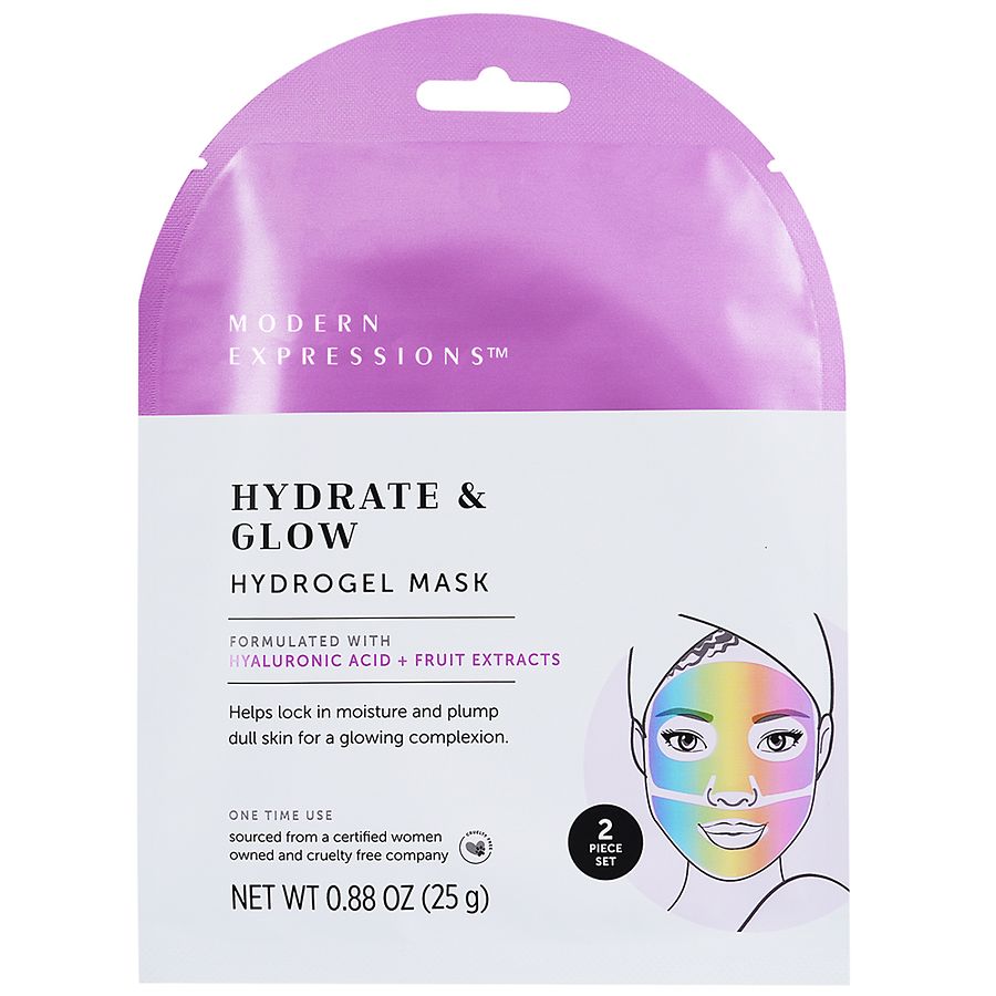 Modern Expressions Hydrate & Glow Hydrogel Mask | Walgreens