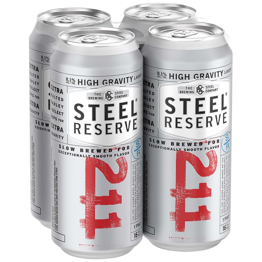 Steel Reserve High Gravity Pale Lager Beer | Walgreens