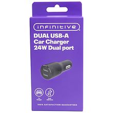 Infinitive Dual USB-A Car Charger 24W Dual Port | Walgreens