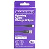 Infinitive USB-A To Lightning Braided Cable Black, Black | Walgreens