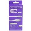 Infinitive USB-A To Lightning Braided Cable White, White | Walgreens