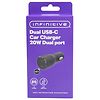 Infinitive Dual USB-C Car Charger 20W Dual Port Black | Walgreens