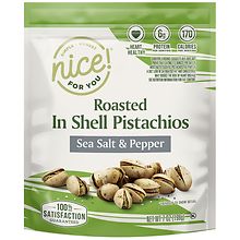 Nice! Roasted In Shell Pistachios Sea Salt & Pepper | Walgreens