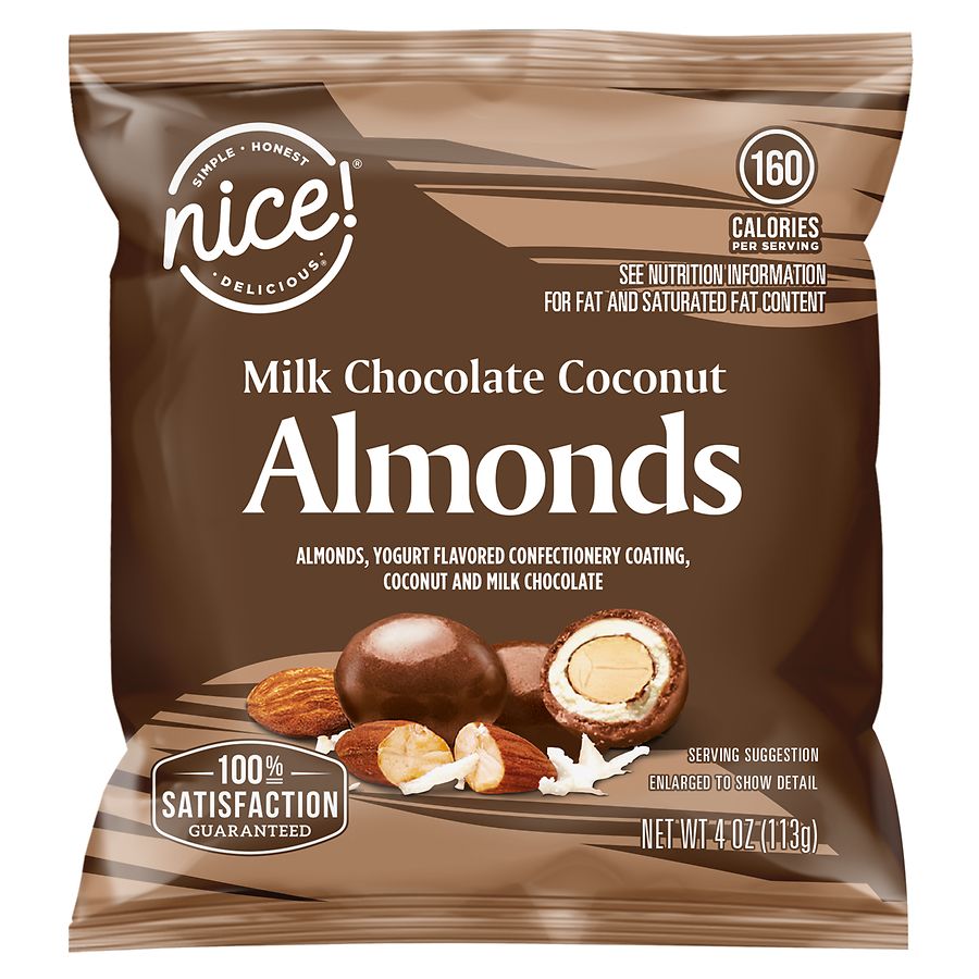 Nice! Almonds Milk Chocolate Coconut | Walgreens