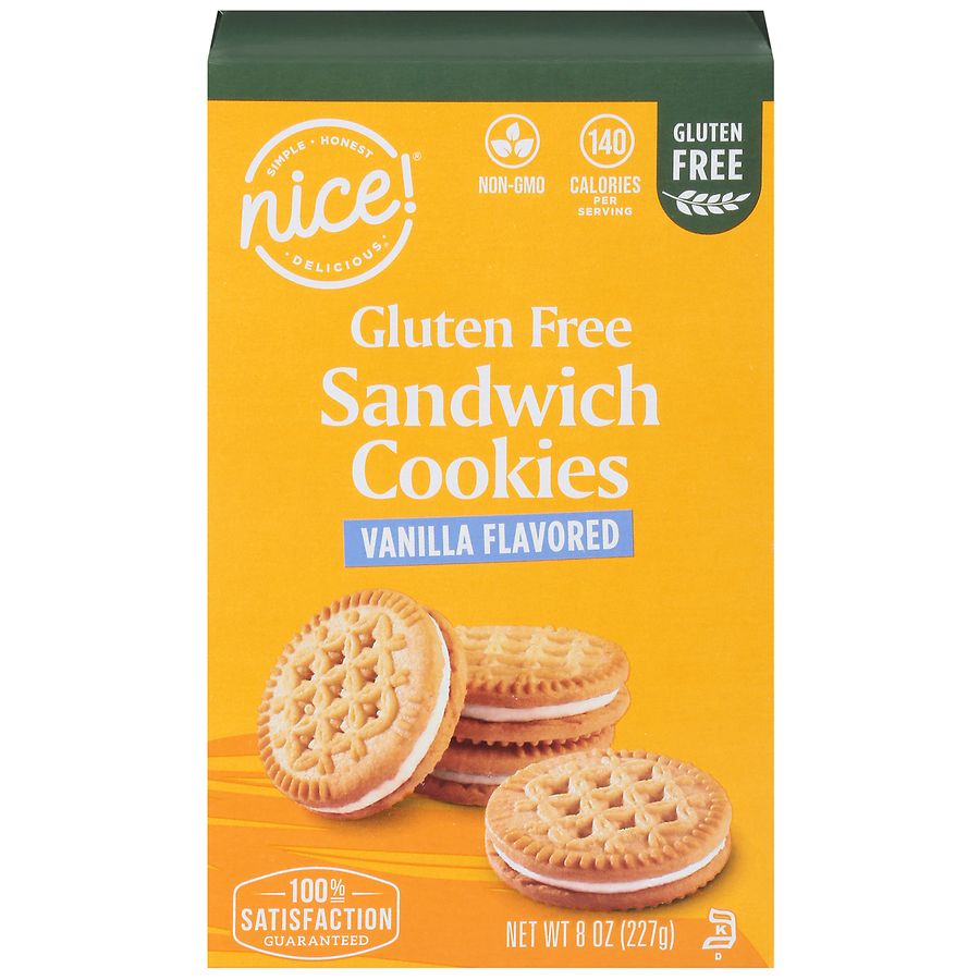 Nice! Sandwich Gluten Free Vanilla Flavored Cookies | Walgreens