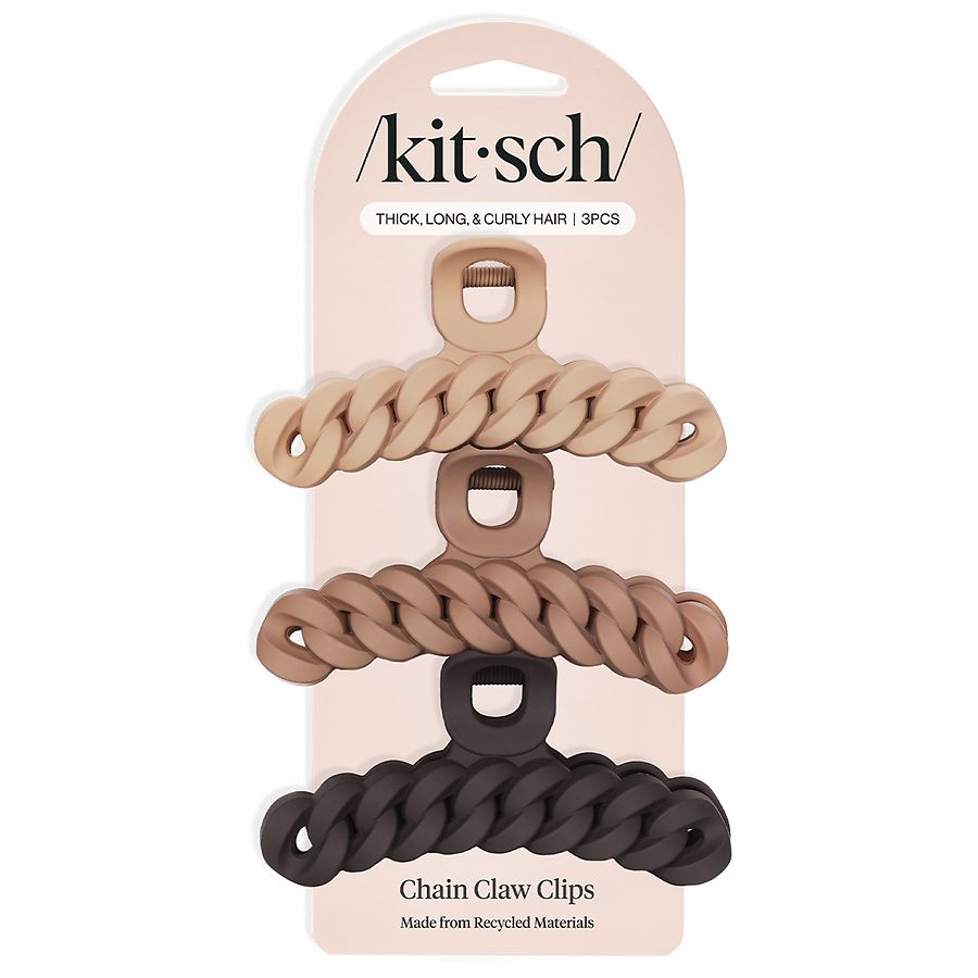 KITSCH Chain Claw Clips Neutral | Walgreens
