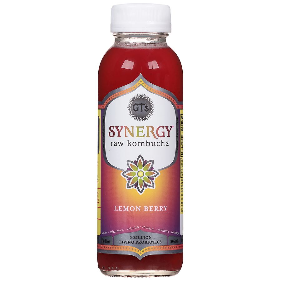 GT's Synergy Raw Kombucha Lemon Berry | Walgreens