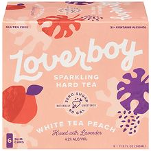 Loverboy Hard Tea, Sparkling White Tea Peach | Walgreens