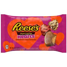 Reese's Peanut Butter Creme Hearts Candy Bag Milk Chocolate | Walgreens