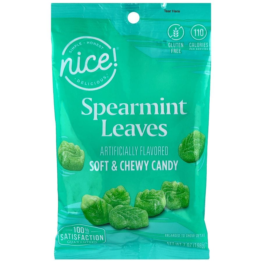 Nice! Soft & Chewy Candy Leaves Spearmint | Walgreens