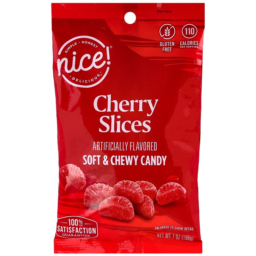 Nice! Soft & Chewy Candy Slices Cherry | Walgreens