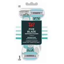 Walgreens Women's Sensitive Five Blade Disposable Razor | Walgreens