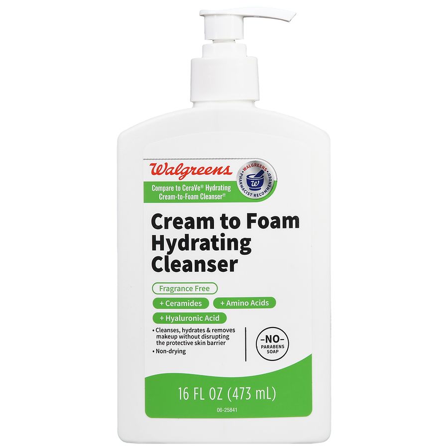 Walgreens Cream to Foam Hydrating Cleanser | Walgreens