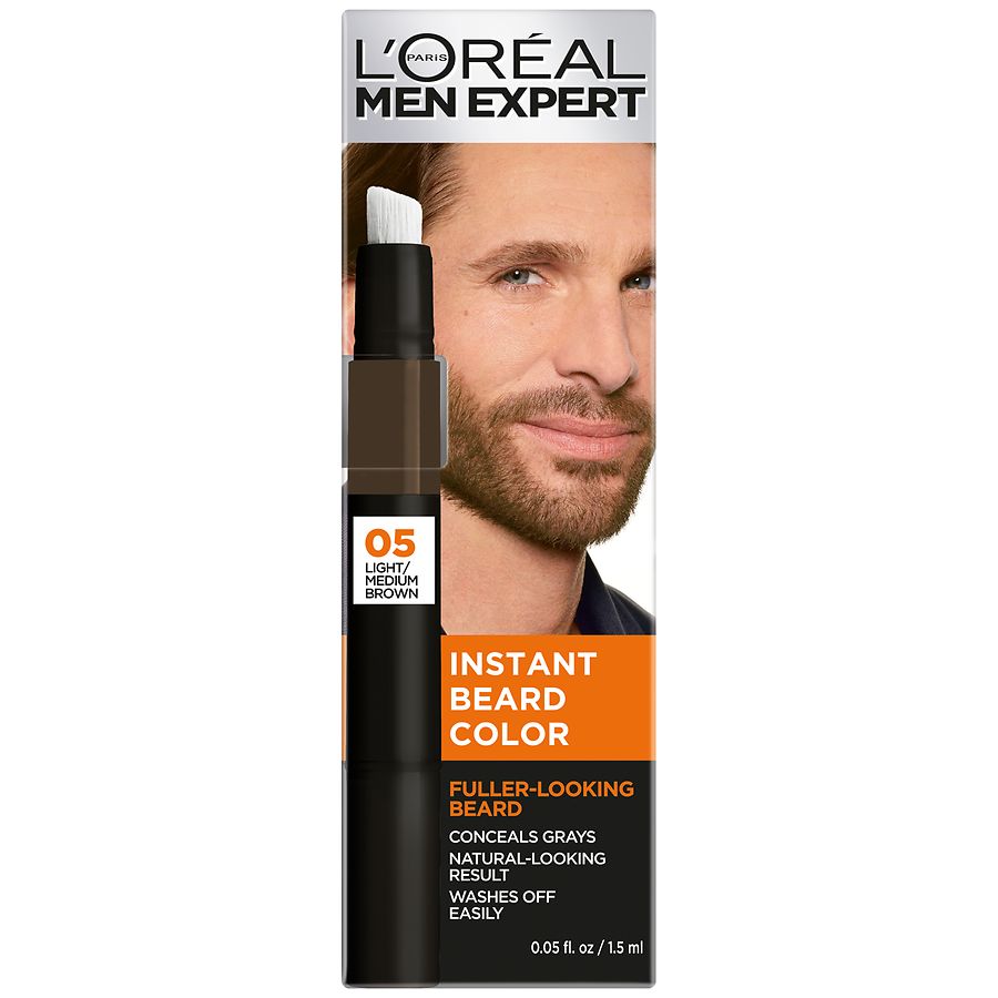 L'Oreal Paris Men's Expert Instant Temporary Beard Color, 05 Light ...