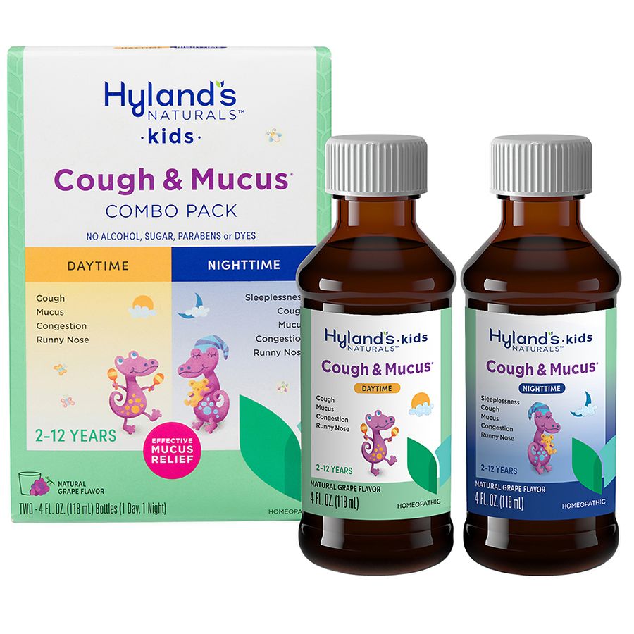 Hyland's Naturals Kids Cough & Mucus Combo Pack Grape | Walgreens