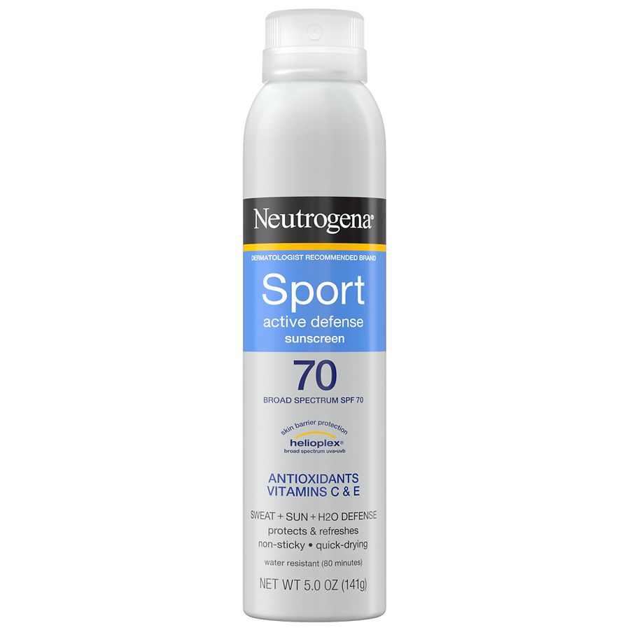 Neutrogena Sport Active Defense SPF 70 Sunscreen Spray Regular | Walgreens