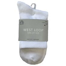 West Loop Women's Casual Turn-Cuff Socks White, White | Walgreens