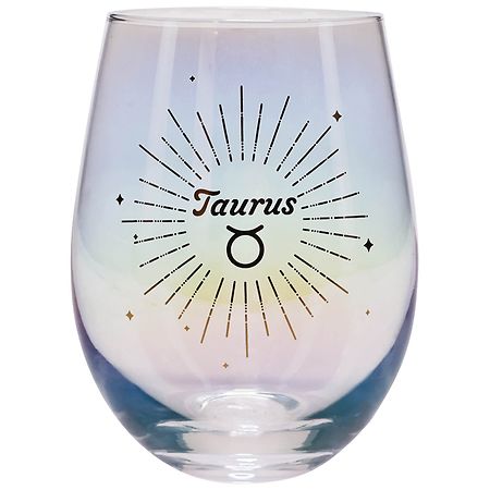 Festive Voice Taurus Zodiac Wine Glass | Walgreens