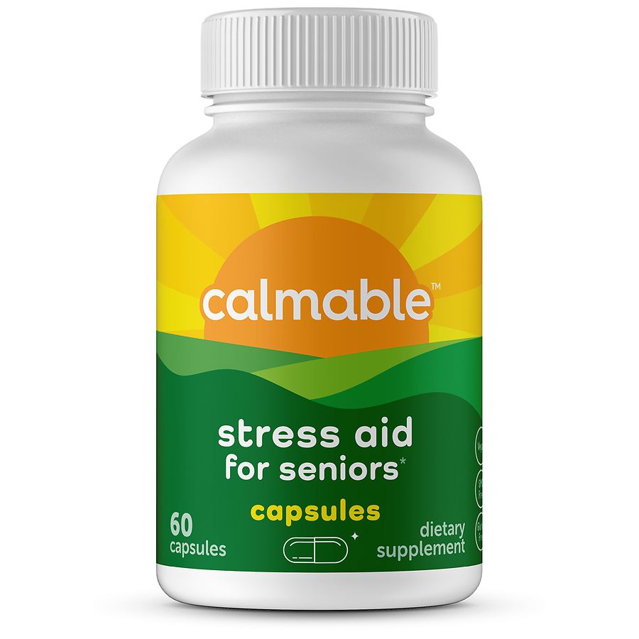 Calmable Stress Relief for Seniors - with Melatonin, Ashwaganda, L ...