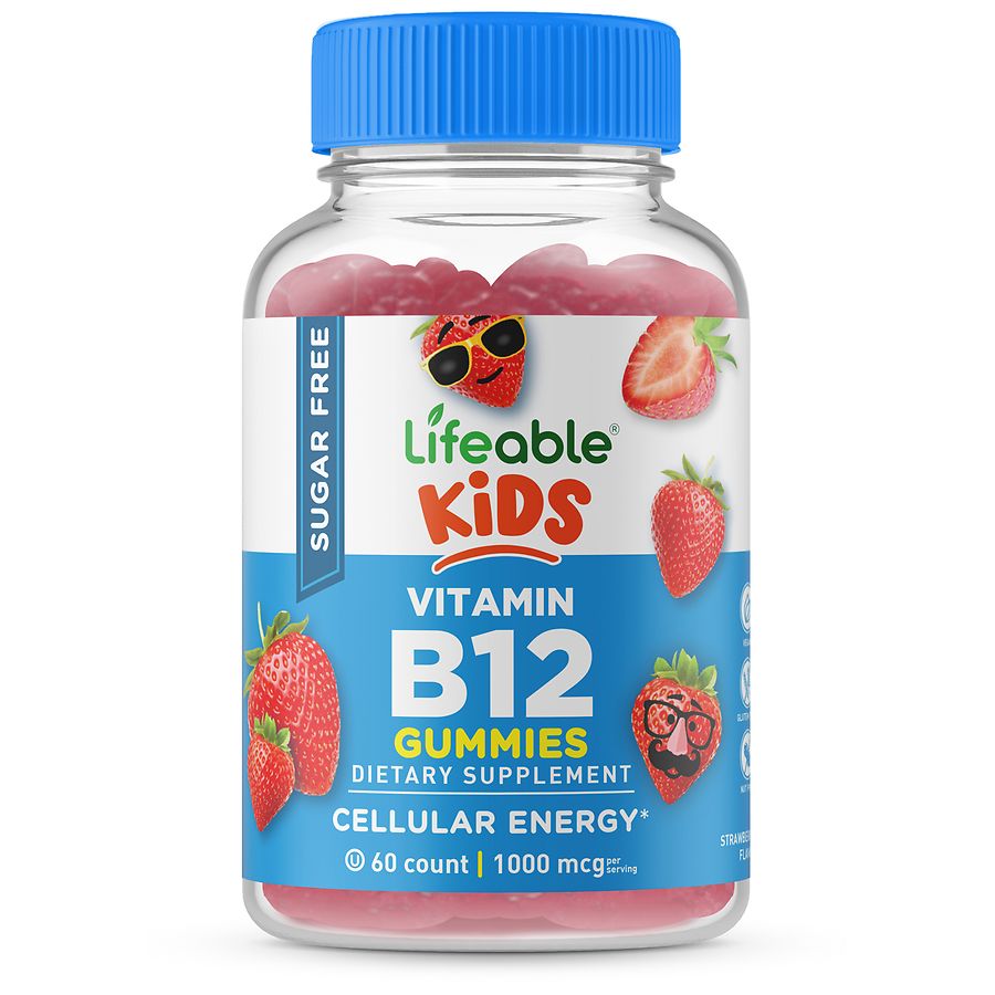 Lifeable Kids Sugar Free Vitamin B12 Cellular Support* Gummies ...