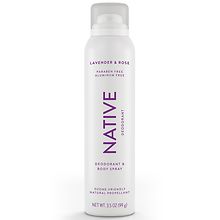 Native Aluminum Free Deodorant Spray Lavender and Rose | Walgreens