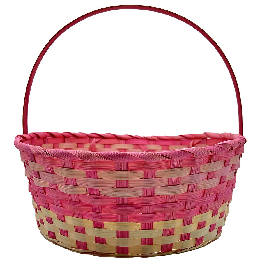 Happy Go Fluffy Bamboo Basket Pink | Walgreens