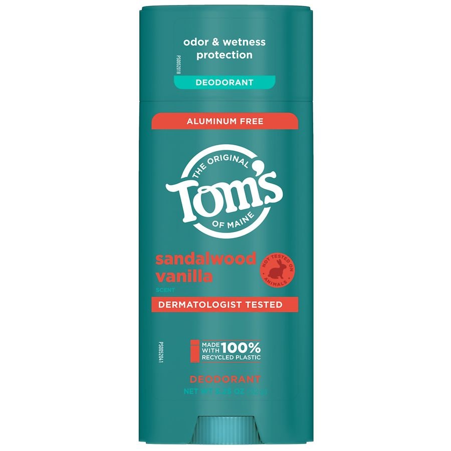 Tom's of Maine Natural Deodorant for Men and Women, Aluminum Free ...