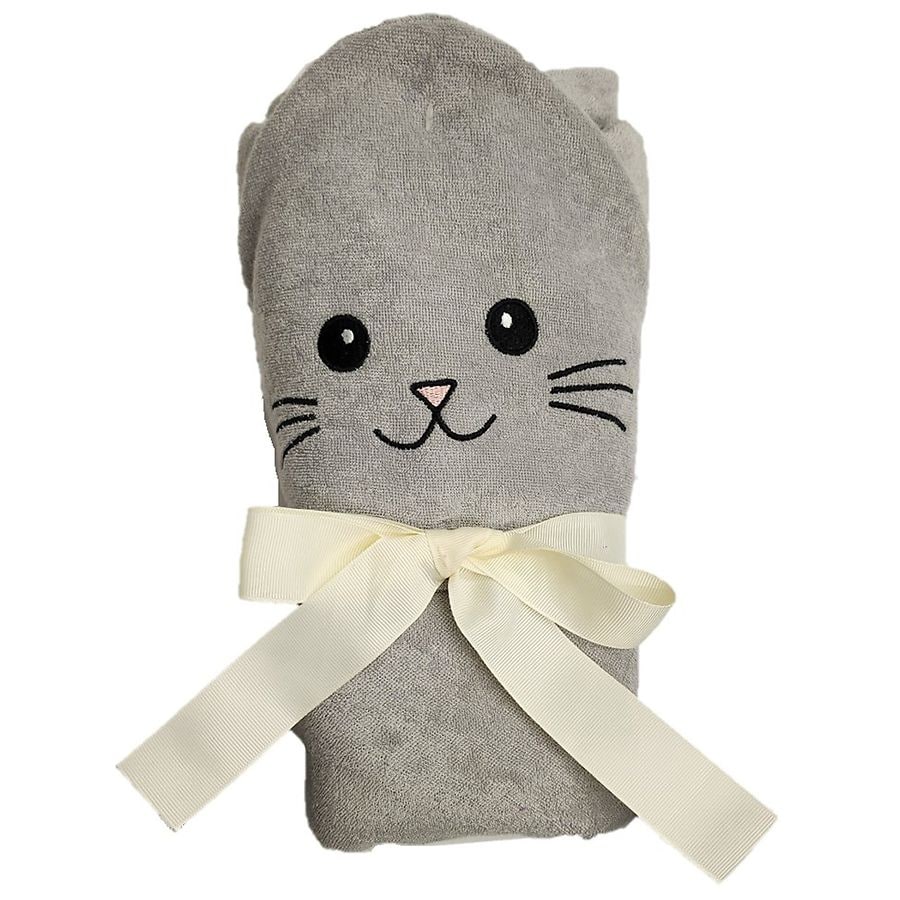 Modern Expressions Children's Cat Bath Towel Grey | Walgreens