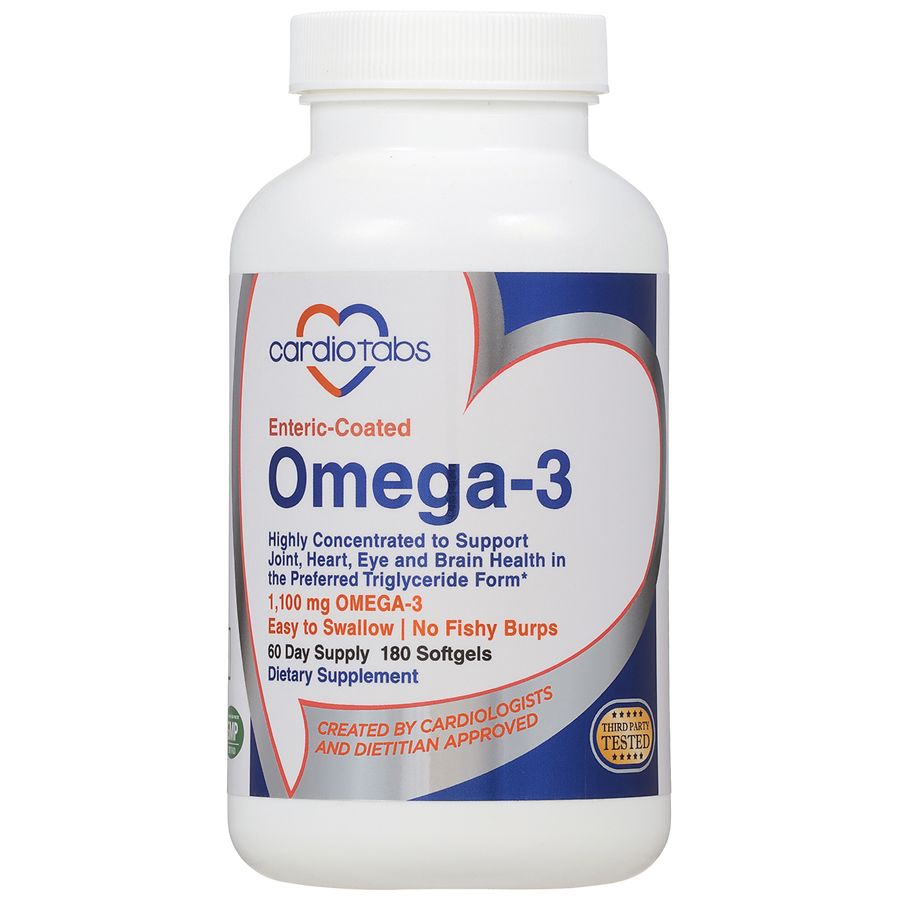 Cardiotabs Omega-3 Enteric Coated Lemon | Walgreens