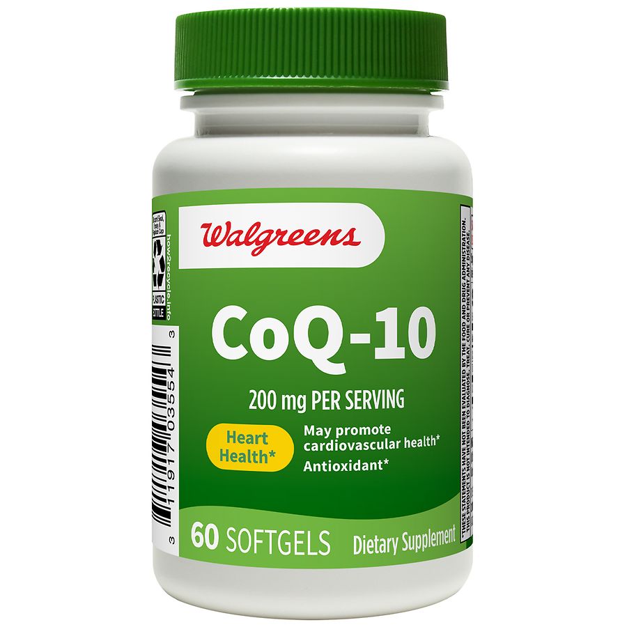 Walgreens CoQ-10 200mg Softgels (60 days) | Walgreens