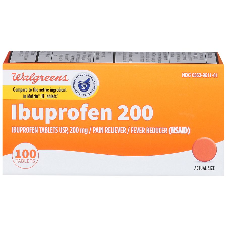 Walgreens Ibuprofen 200 mg Tablets | Walgreens