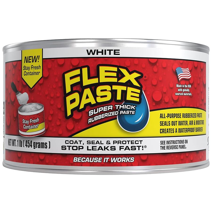 Flex Seal Super Thick Rubber Paste White | Walgreens