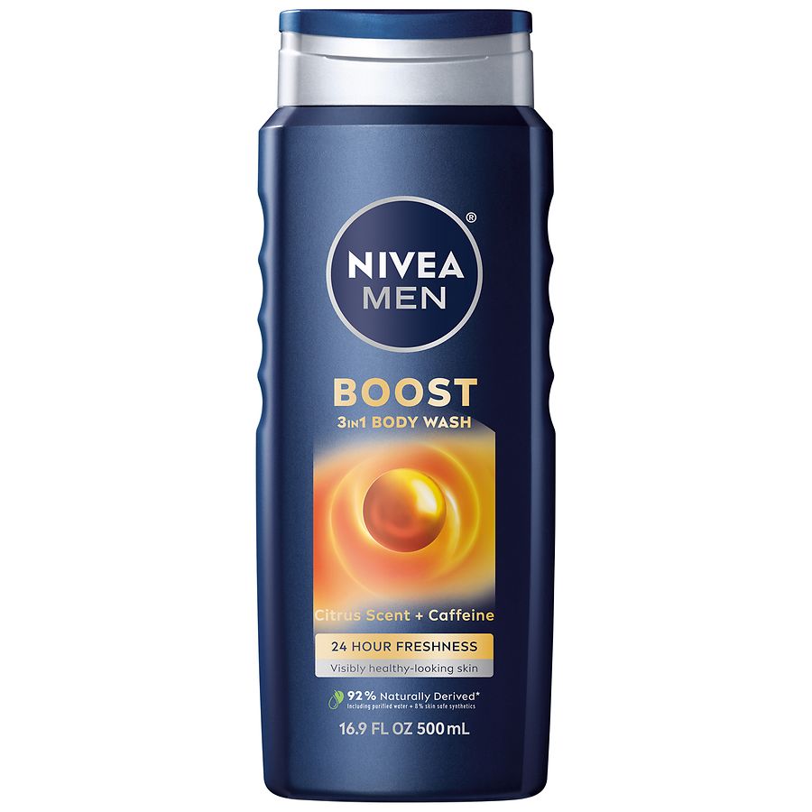 Nivea Men Boost 3-in-1 Body Wash Citrus | Walgreens