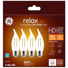GE Relax 4 Watts HD Light Soft White LED Light Bulb | Walgreens