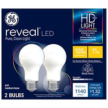 GE Reveal 11 Watts HD+ LED Light Bulbs | Walgreens