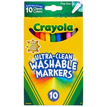 Crayola Ultra-Clean Washable Markers, Fine Line Multicolor | Walgreens