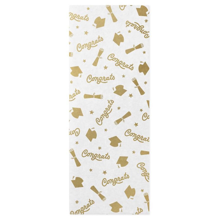 Hallmark Graduation Tissue Paper (Gold Congrats) | Walgreens
