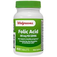Walgreens Folic Acid 400 mcg | Walgreens
